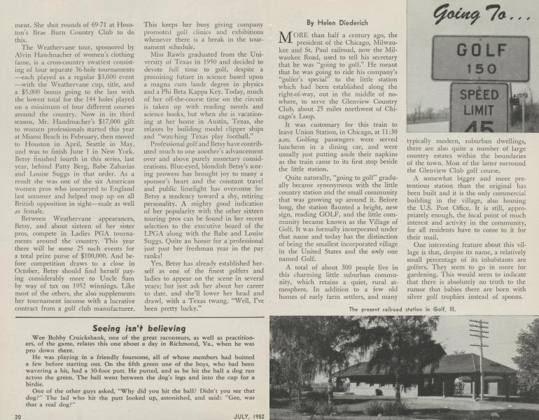 Going To... | Golf Digest | JULY 1952