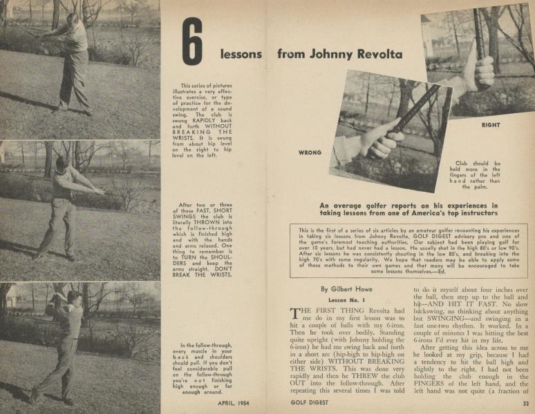 6 lessons from Johnny Revolta | Golf Digest | APRIL 1954