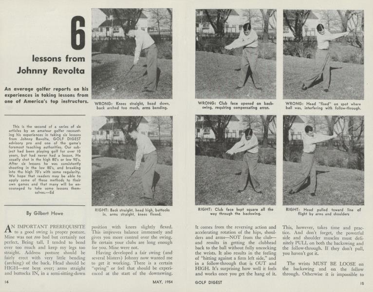 6 lessons from Johnny Revolta | Golf Digest | MAY 1954