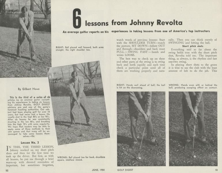 6 lessons from Johnny Revolta | Golf Digest | JUNE 1954