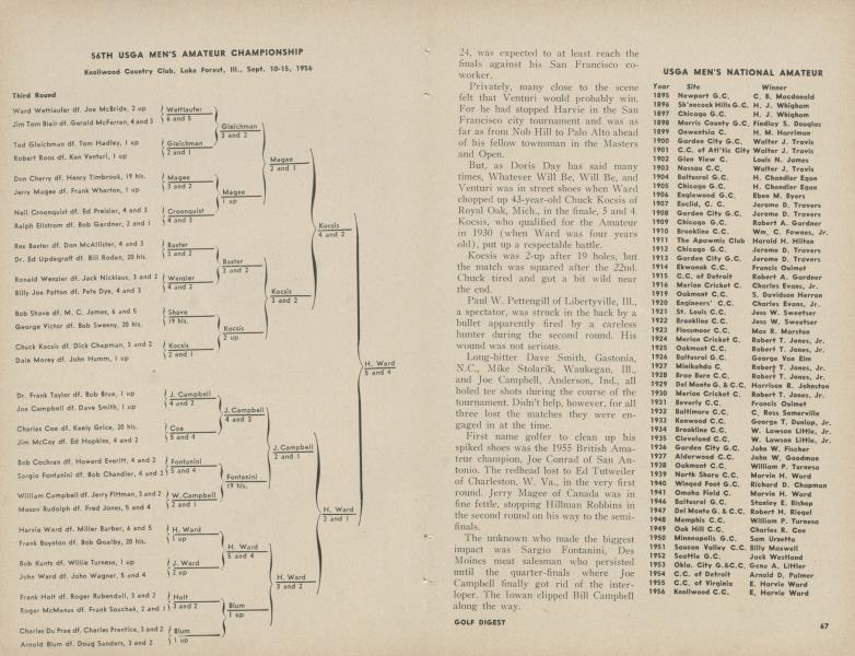 USGA MEN'S NATIONAL AMATEUR | Golf Digest | MARCH 1957