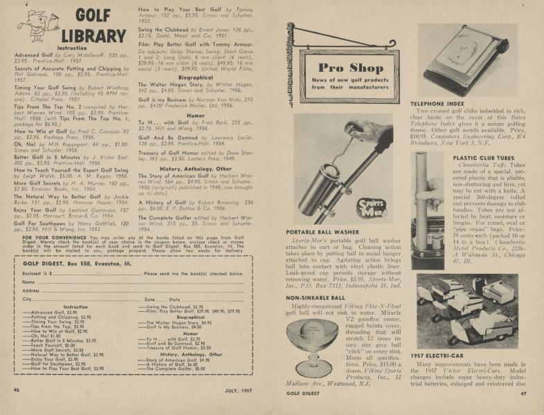 GOLF LIBRARY | Golf Digest | JULY 1957