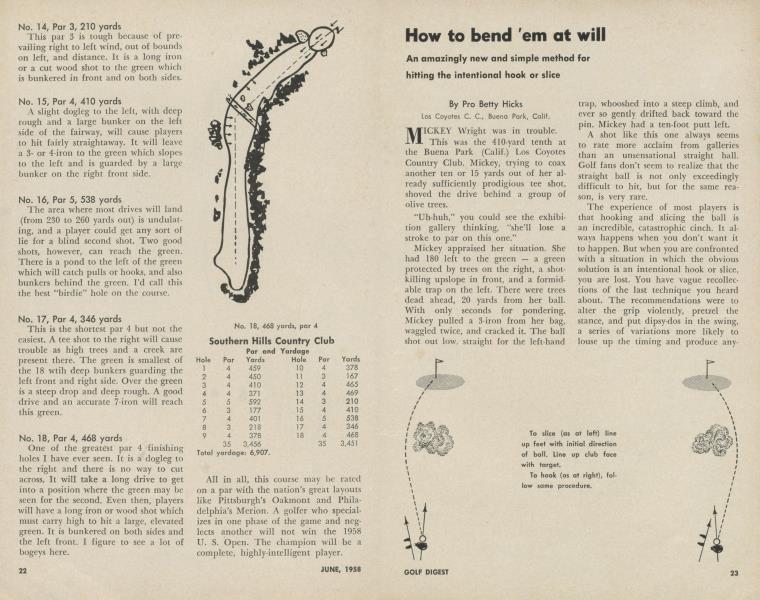 How to bend 'em at will | Golf Digest | JUNE 1958