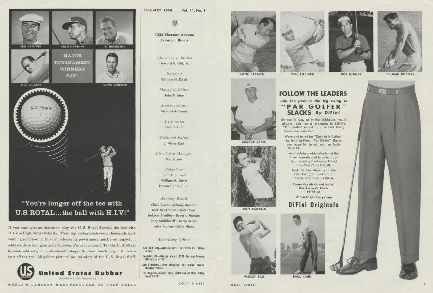 GOLF DIGEST | Golf Digest | FEBRUARY 1960