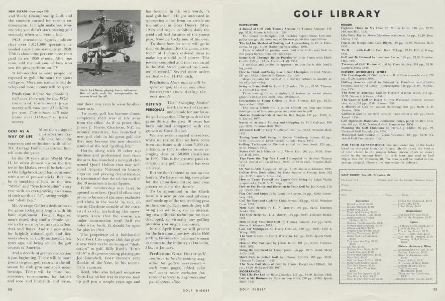 GOLF LIBRARY | Golf Digest | FEBRUARY 1960