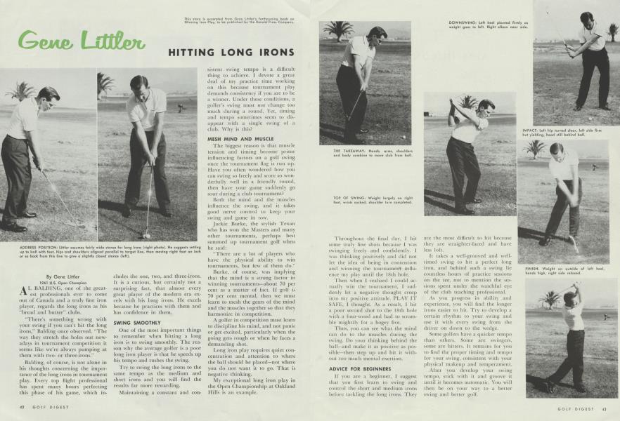 Gene Littler - Hitting Long Irons | Golf Digest | JANUARY 1962