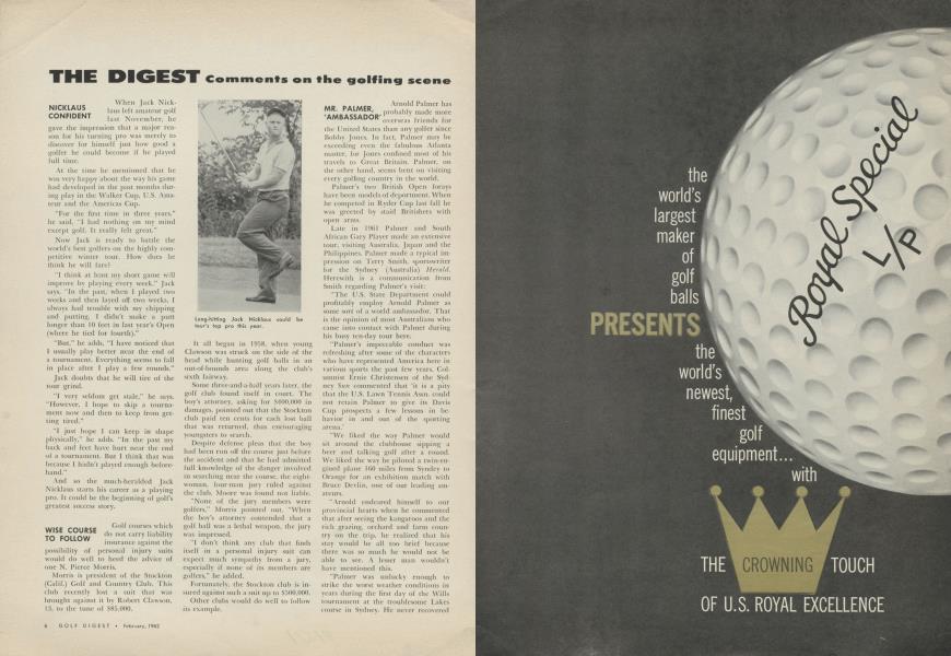 The Digest | Golf Digest | FEBRUARY 1962