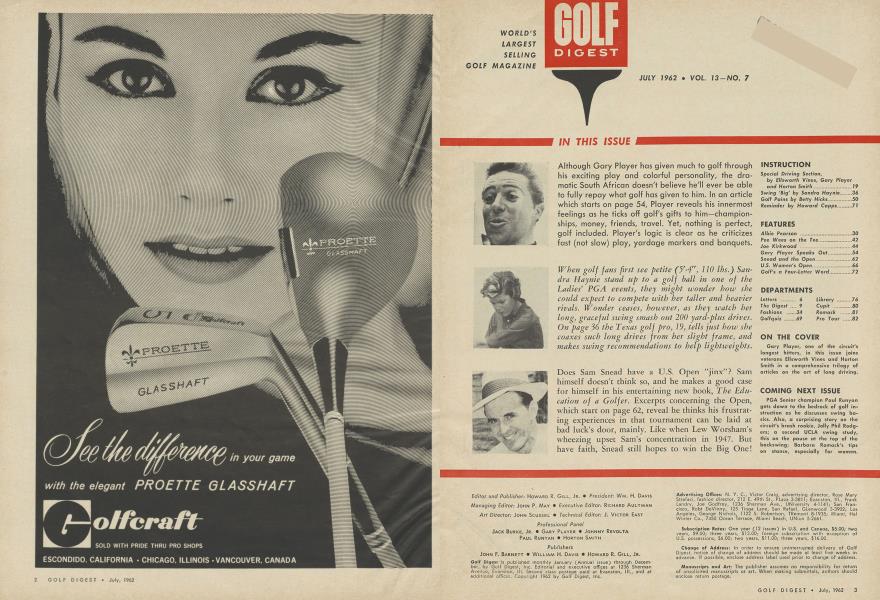 COMING NEXT ISSUE | Golf Digest | JULY 1962