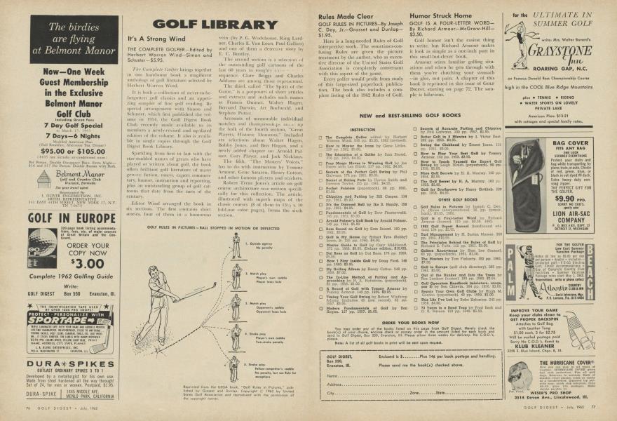 GOLF LIBRARY | Golf Digest | JULY 1962