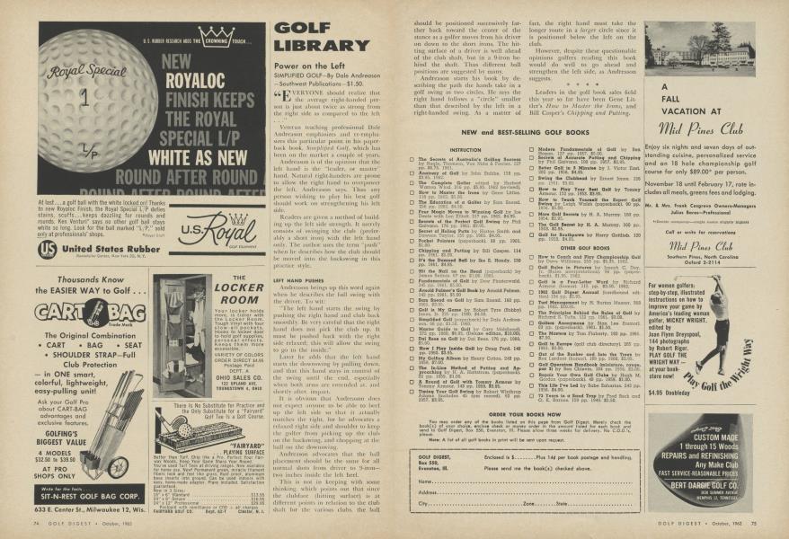 GOLF LIBRARY | Golf Digest | OCTOBER 1962