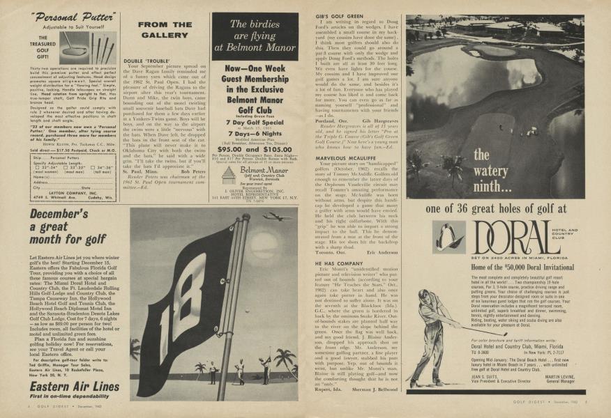 From the Gallery | Golf Digest | DECEMBER 1962