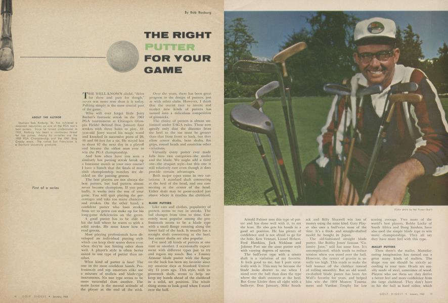 THE RIGHT PUTTER FOR YOUR GAME | Golf Digest | JANUARY 1963