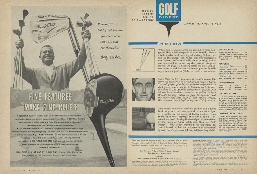 GOLF DIGEST | Golf Digest | JANUARY 1963