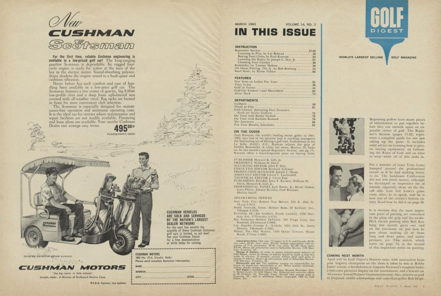 GOLF DIGEST | Golf Digest | MARCH 1963