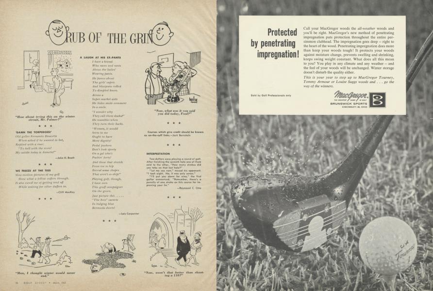 RUB OF THE GRIN | Golf Digest | MARCH 1963