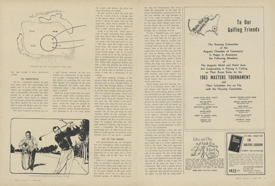 1963 MASTERS TOURNAMENT | Golf Digest | APRIL 1963