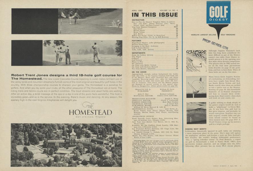 GOLF DIGEST | Golf Digest | APRIL 1963