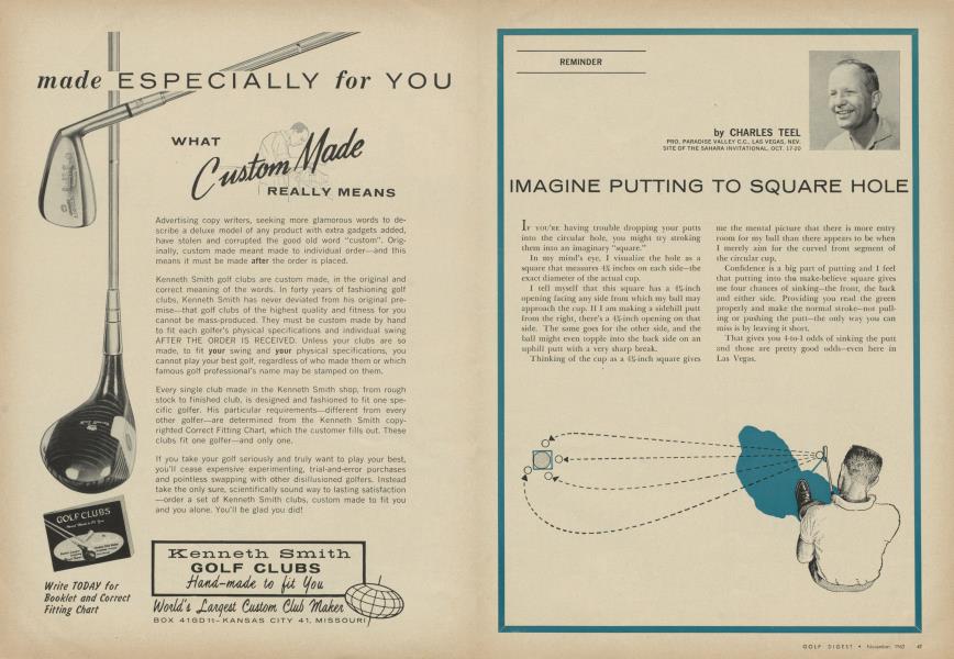 Kenneth Smith Golf Clubs | Golf Digest | NOVEMBER 1963