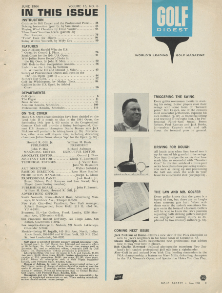 COMING NEXT ISSUE | Golf Digest | JUNE 1964