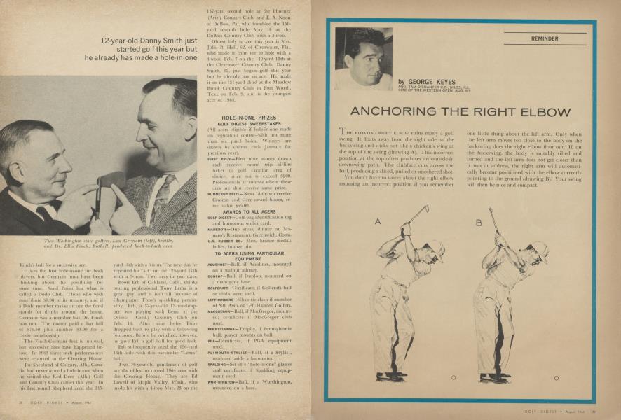 ANCHORING THE RIGHT ELBOW | Golf Digest | AUGUST 1964