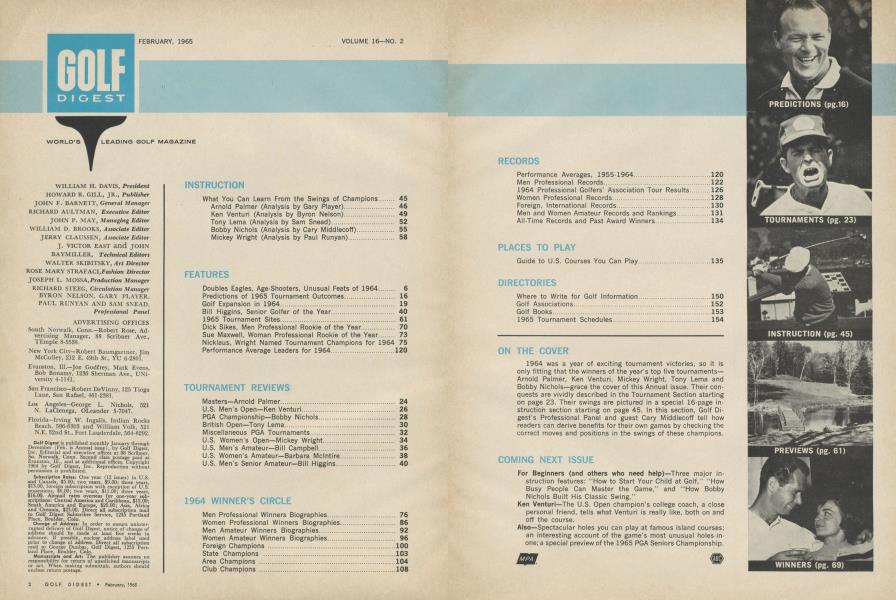 COMING NEXT ISSUE | Golf Digest | FEBRUARY 1965