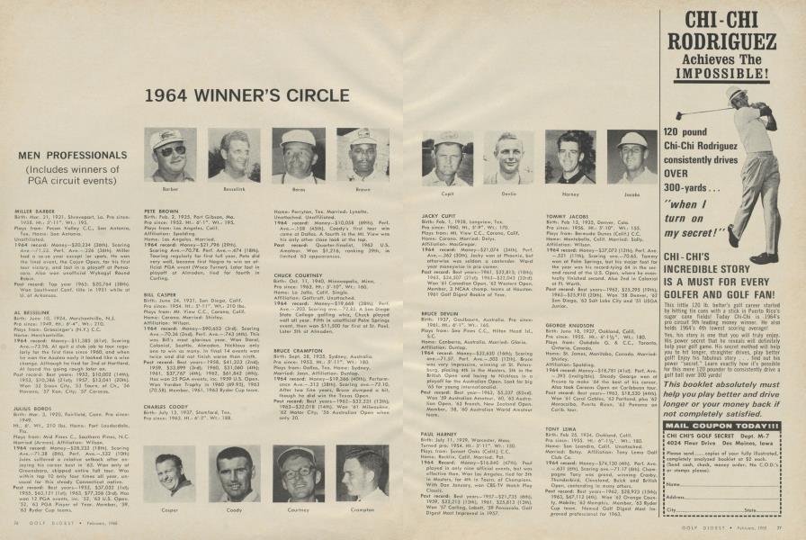 MEN PROFESSIONALS | Golf Digest | FEBRUARY 1965