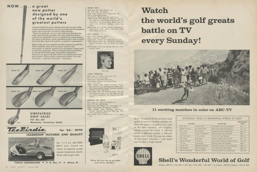 KIRKPATRICK GOLF | Golf Digest | FEBRUARY 1965