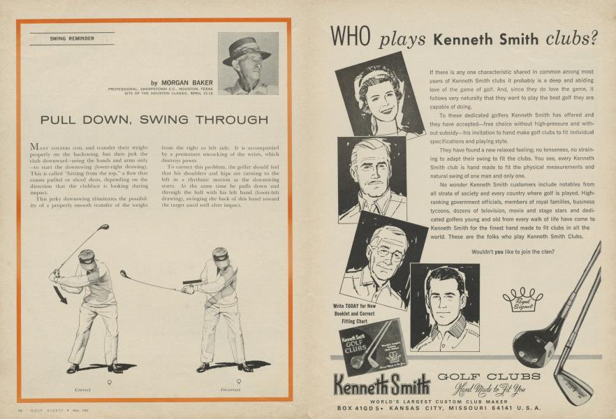 PULL DOWN, SWING THROUGH | Golf Digest | MAY 1965