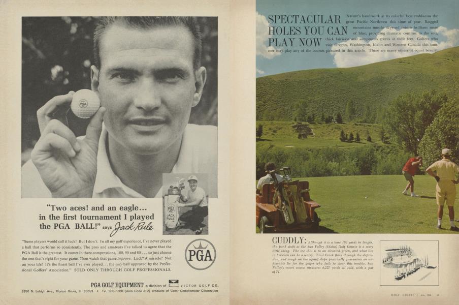 Spectacular Holes You Can Play Now Golf Digest July 1965