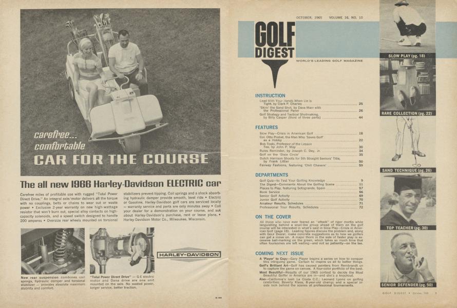 COMING NEXT ISSUE | Golf Digest | OCTOBER 1965