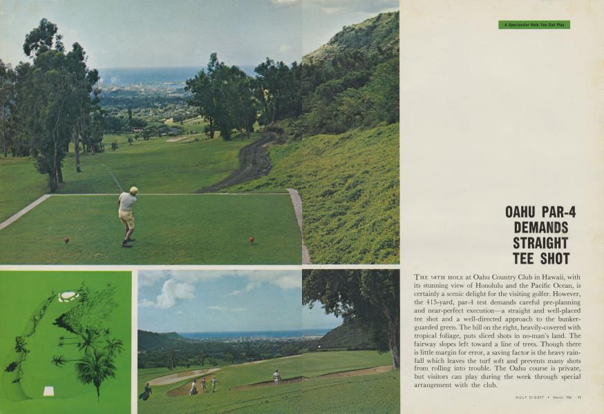 OAHU PAR-4 DEMADS STARIGHT TEE SHOT | Golf Digest | MARCH 1966
