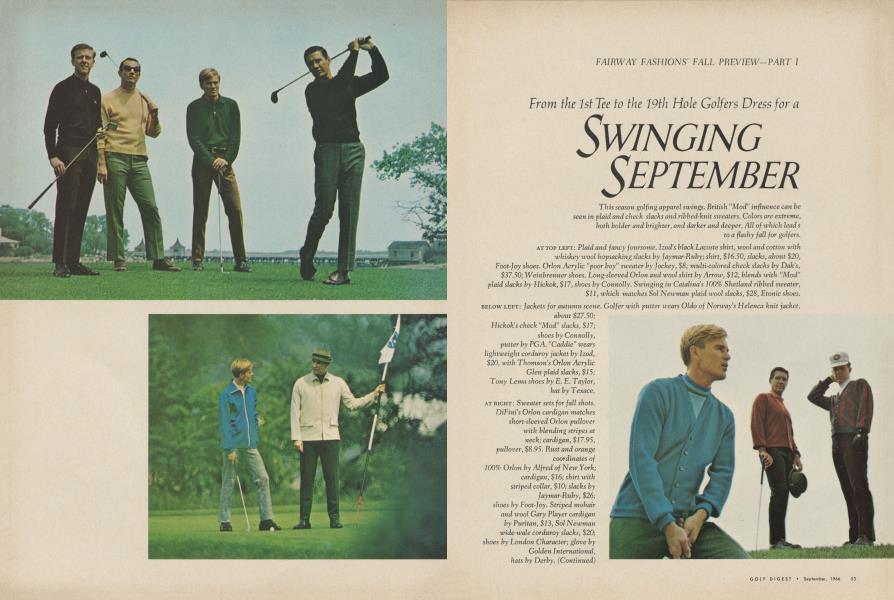 SWINGING SEPTEMBER | Golf Digest | SEPTEMBER 1966
