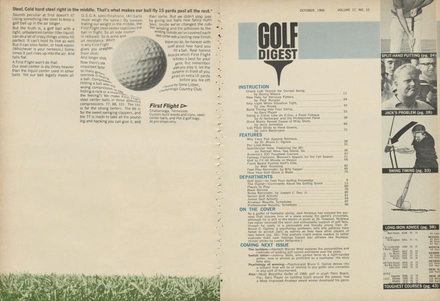 COMING NEXT ISSUE | Golf Digest | OCTOBER 1966
