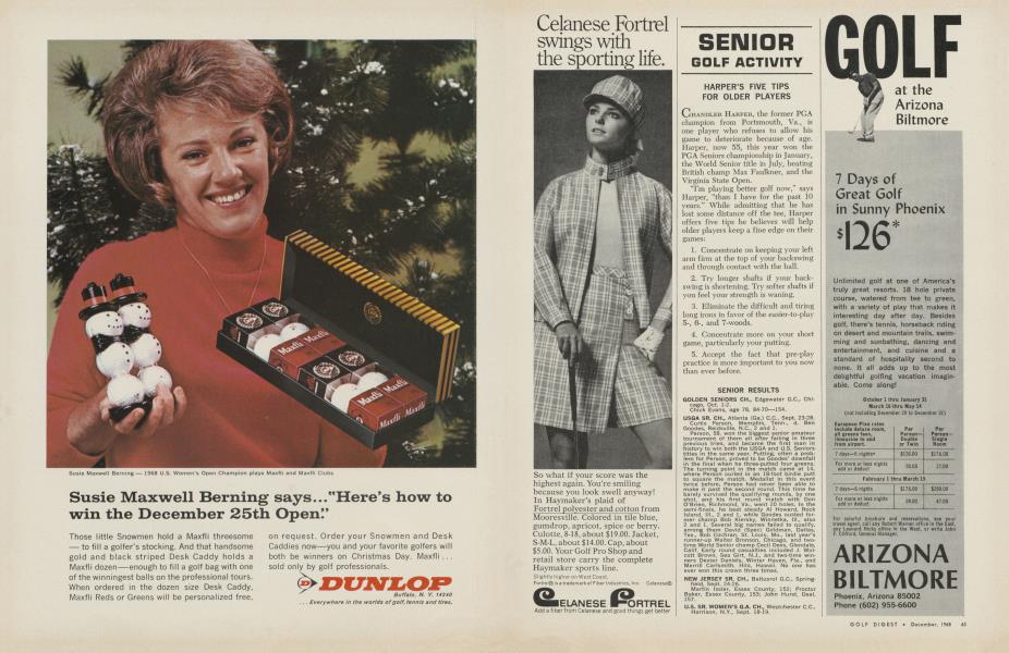SENIOR GOLF ACTIVITY | Golf Digest | DECEMBER 1968