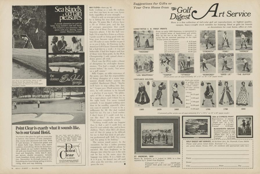 Point Clear Grand hotel | Golf Digest | NOVEMBER 1969