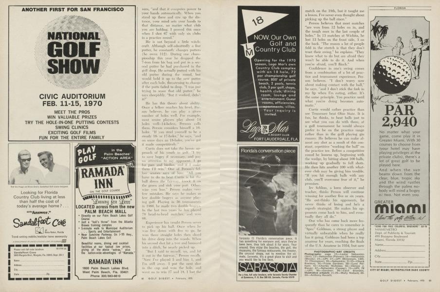 Lago Mar A RESORT CLUB | Golf Digest | FEBRUARY 1970