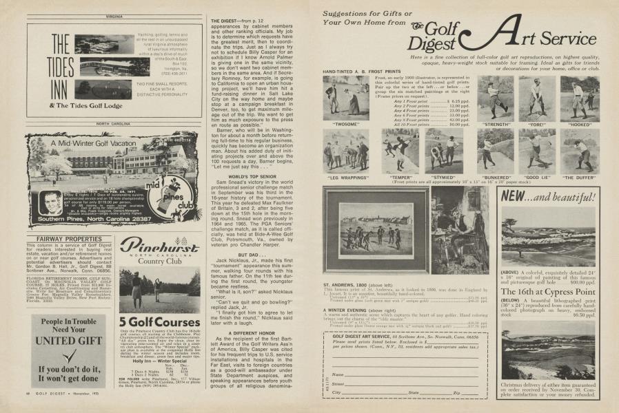 The Tides Inn & The Tides Golf Lodge | Golf Digest | NOVEMBER 1970