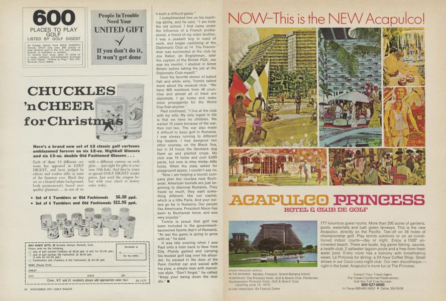 GOLF DIGEST GIFTS | Golf Digest | NOVEMBER 1971