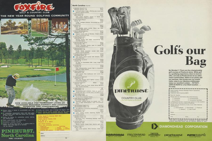 Foxfire Golf & Country Club | Golf Digest | FEBRUARY 1972