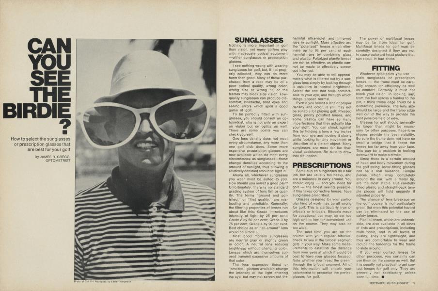 Can you see the birdie? | Golf Digest | SEPTEMBER 1972