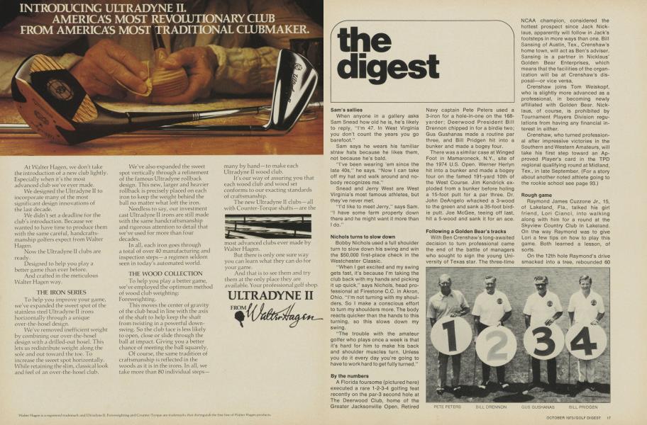 the digest | Golf Digest | OCTOBER 1973