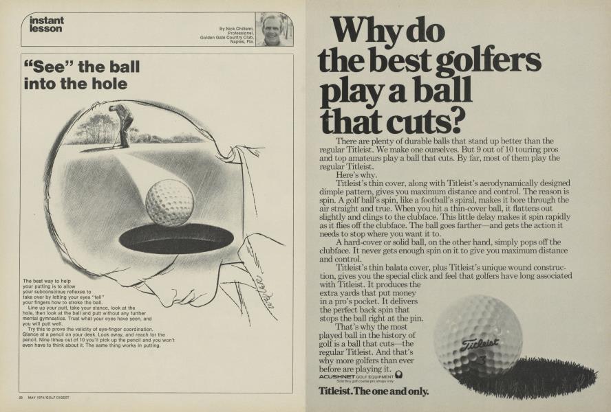 “See” the ball into the hole | Golf Digest | MAY 1974