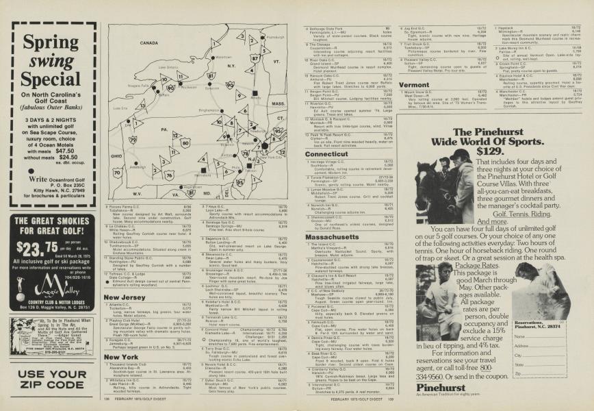 Spring Swing Special | Golf Digest | FEBRUARY 1975
