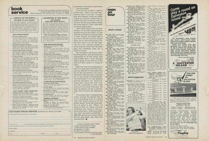 men on tour | Golf Digest | JANUARY 1976