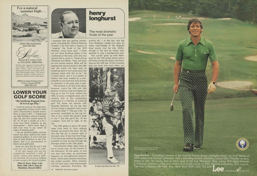 henry longhurst | Golf Digest | FEBRUARY 1976