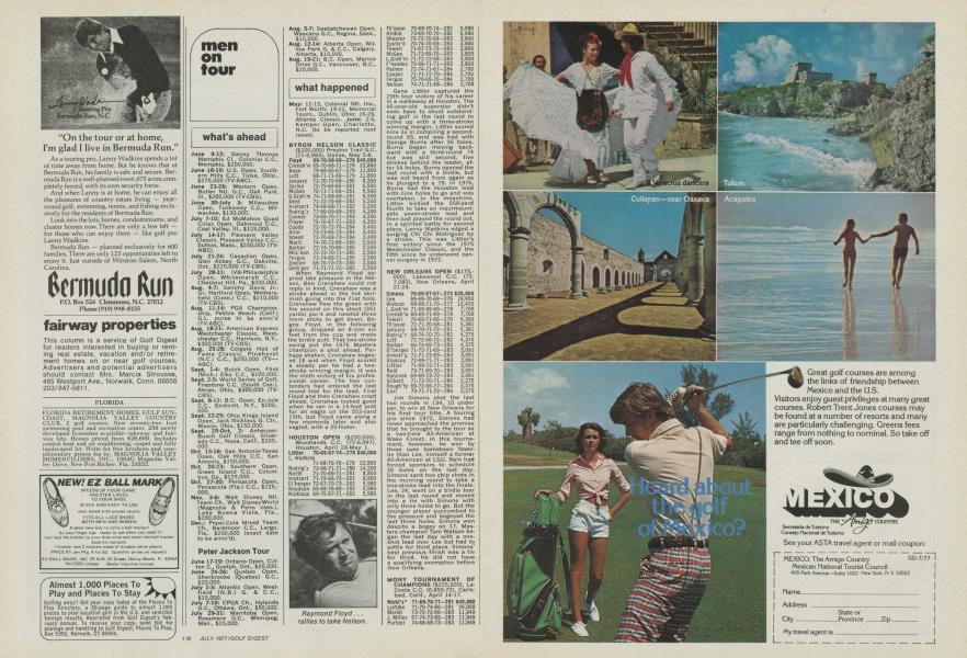 Men on Tour | Golf Digest | JULY 1977
