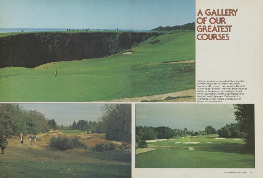 A GALLERY OF OUR GREATEST COURSES | Golf Digest | NOVEMBER 1977