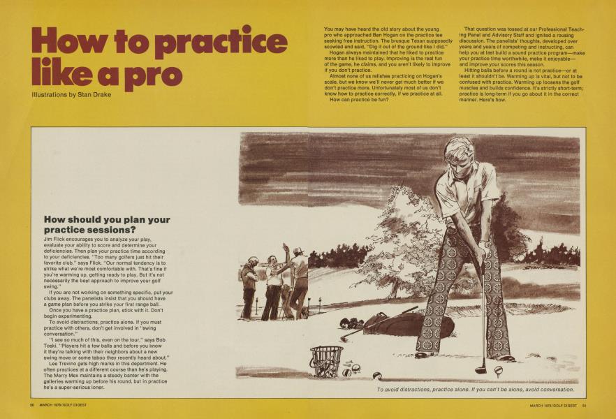 How to practice like a pro | Golf Digest | MARCH 1978