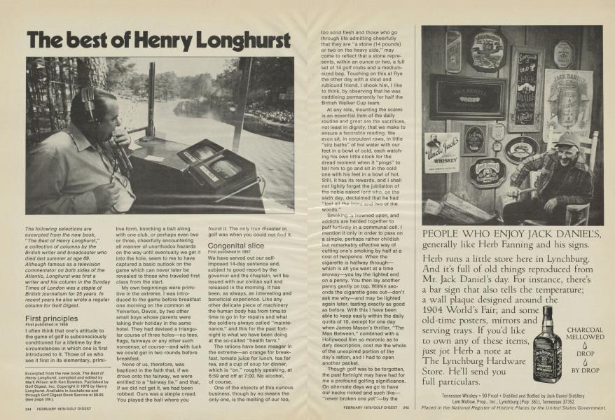 The best of Henry Longhurst | Golf Digest | FEBRUARY 1979