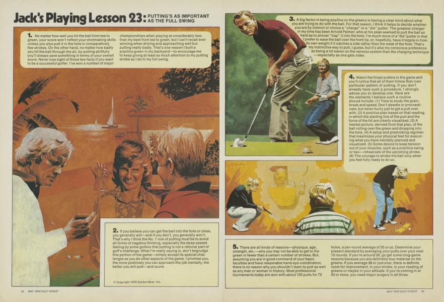 Jack’s Playing Lesson 23: | Golf Digest | MAY 1979